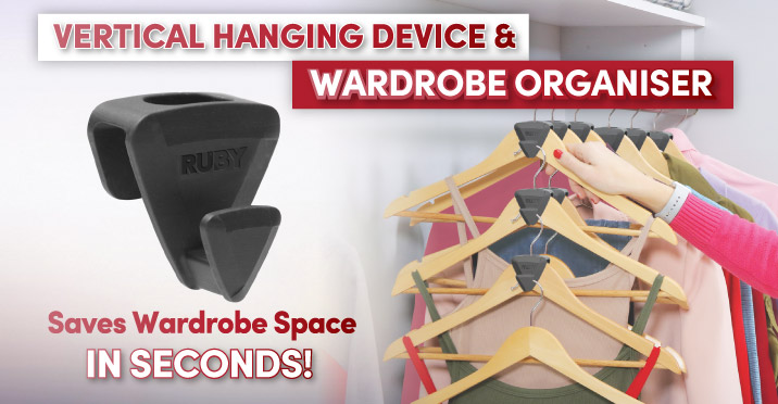 RUBY Space Triangles™ | Saves You Wardrobe Space